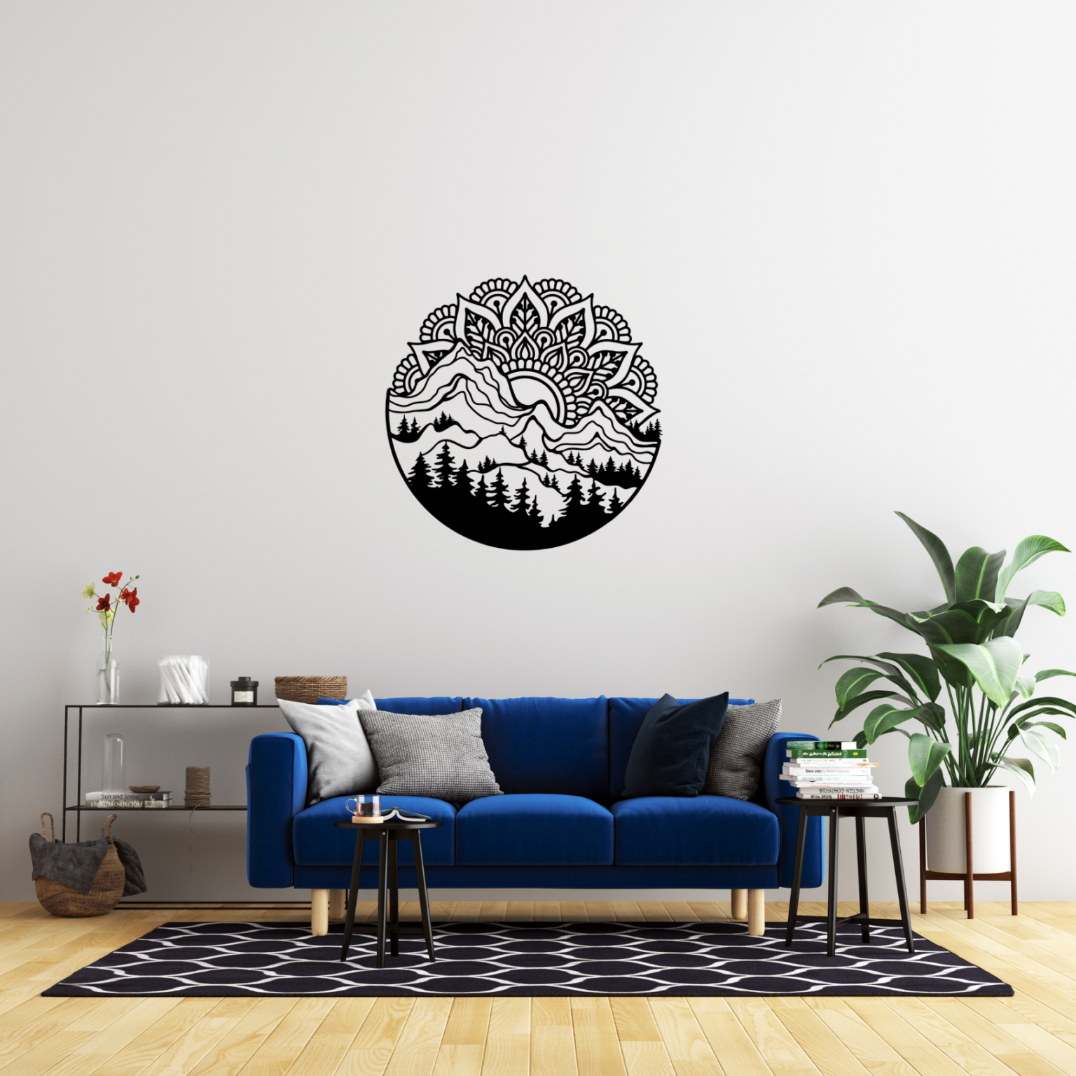 Mandala – gore – stenska dekoracija – Zelodek.si